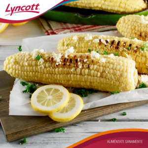 ELOTES CON MANTEQUILLA Y QUESO PANELA REDUCIDO EN GRASA LYNCOTT®.